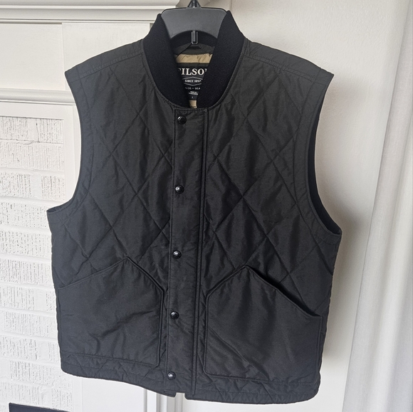 Filson | Jackets & Coats | Filson Quilted Pack Dark Otter Green Vest ...